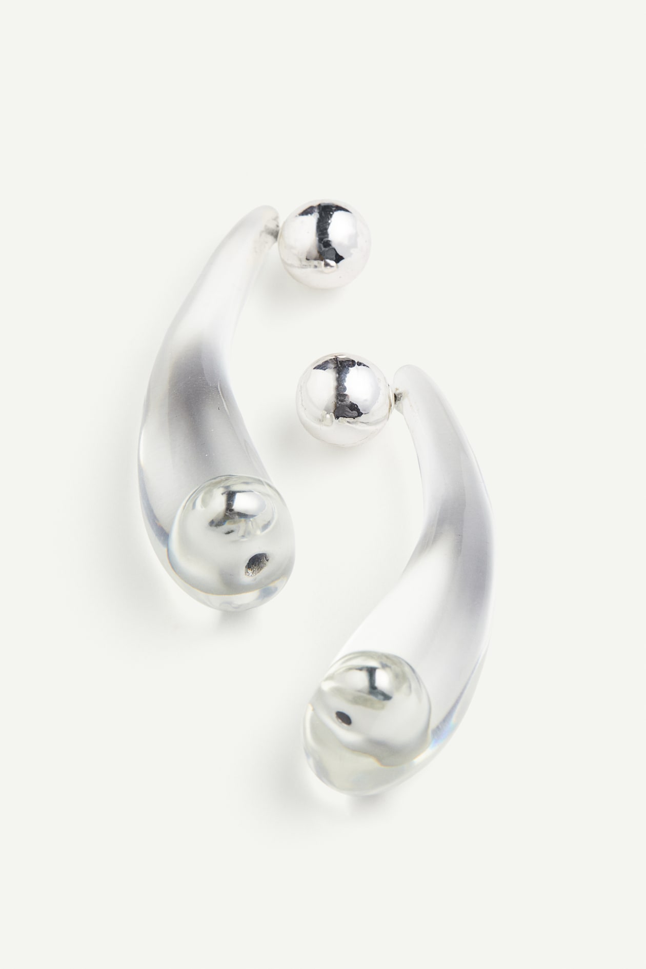 Women's Transparent Drop-shaped earrings | H&M SG