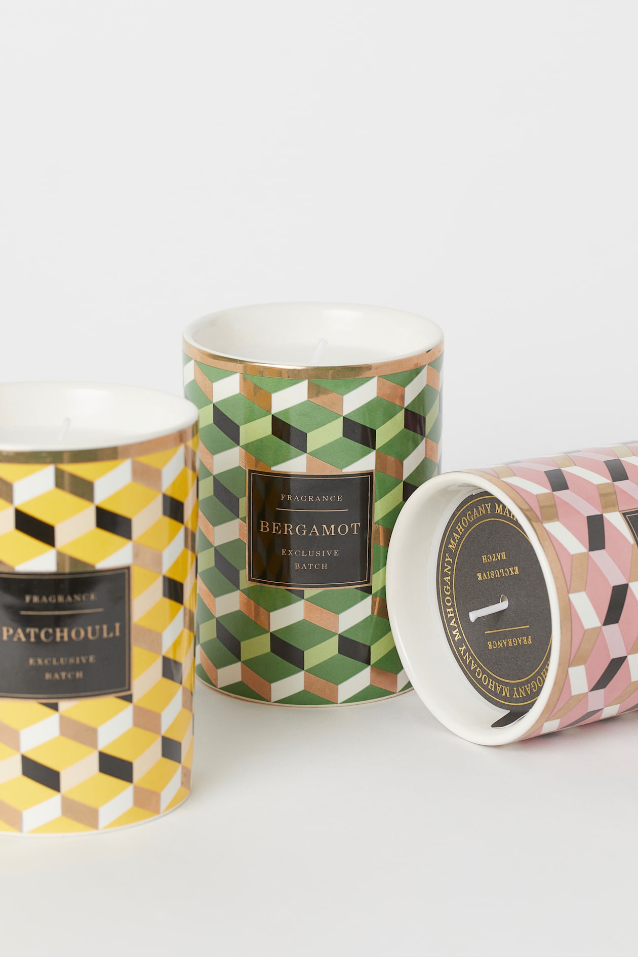 Scented Candle in Holder - Pink/Mahogany - Home All | H&M US