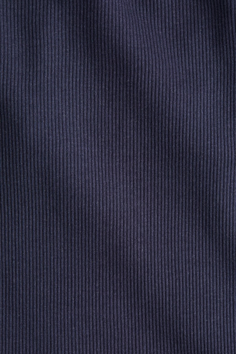 Ribbed Tube Top - Navy blue - Ladies | H&M US