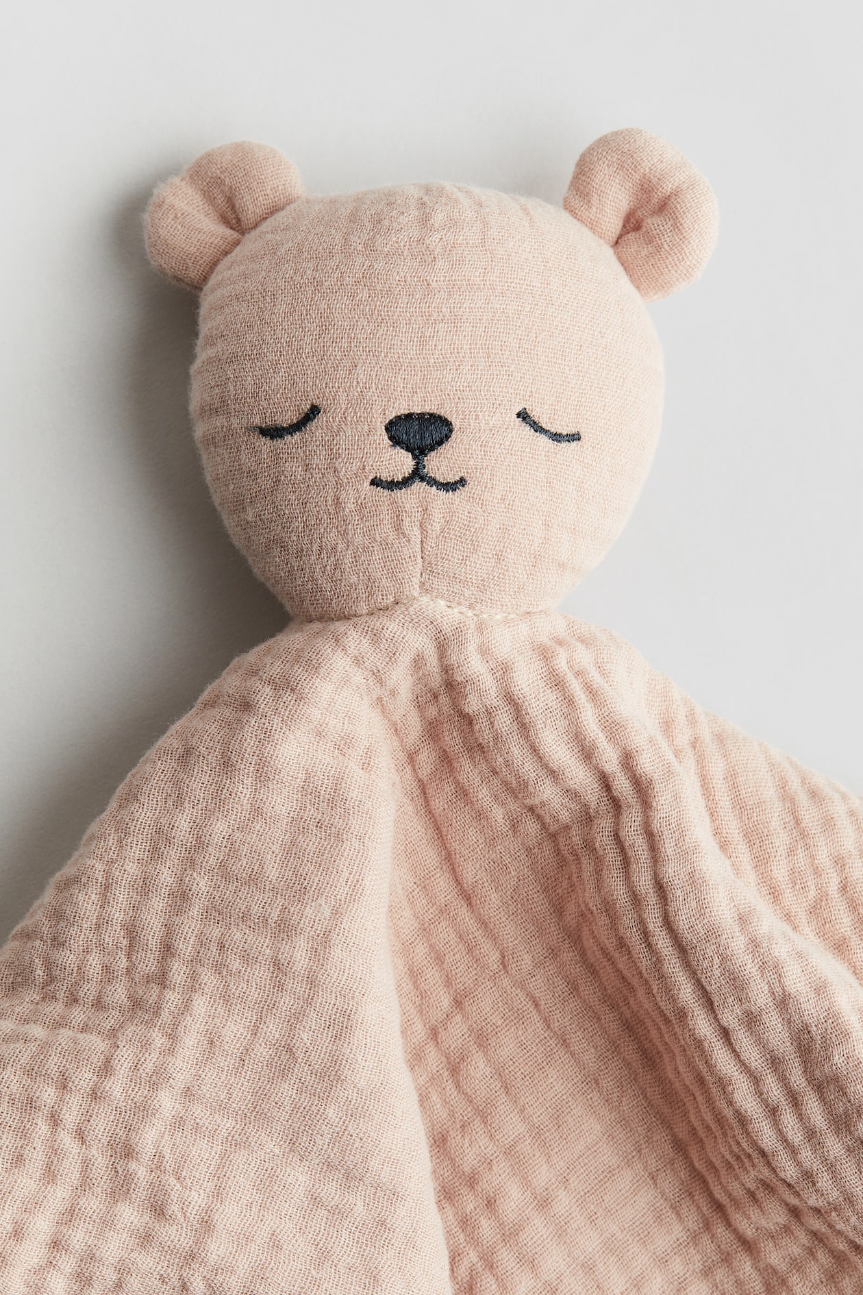 Beige/bear Cotton Muslin Comfort Blanket at H&M Home | H&M US
