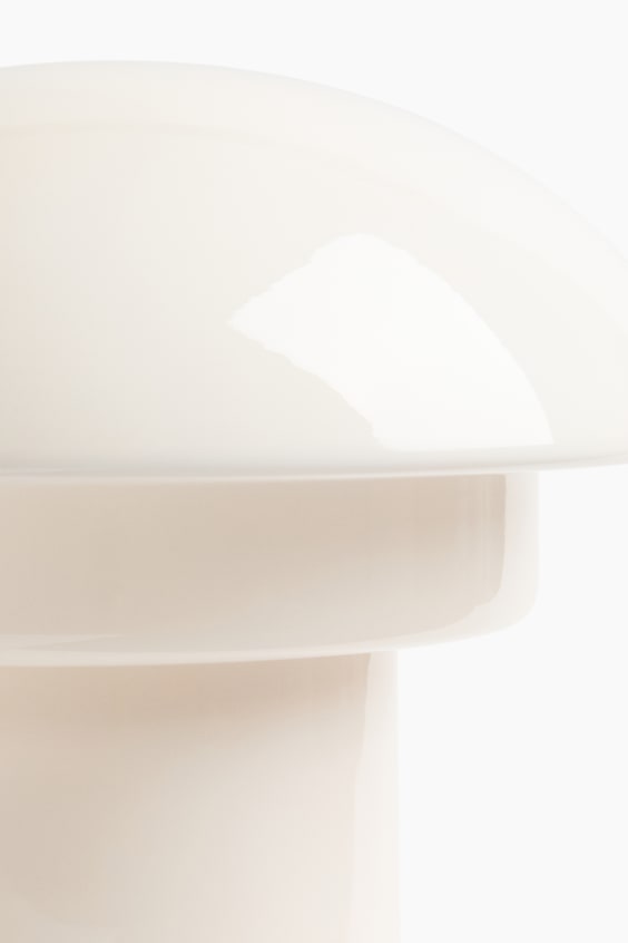 Cream Glass table lamp at H&M Home | H&M GB
