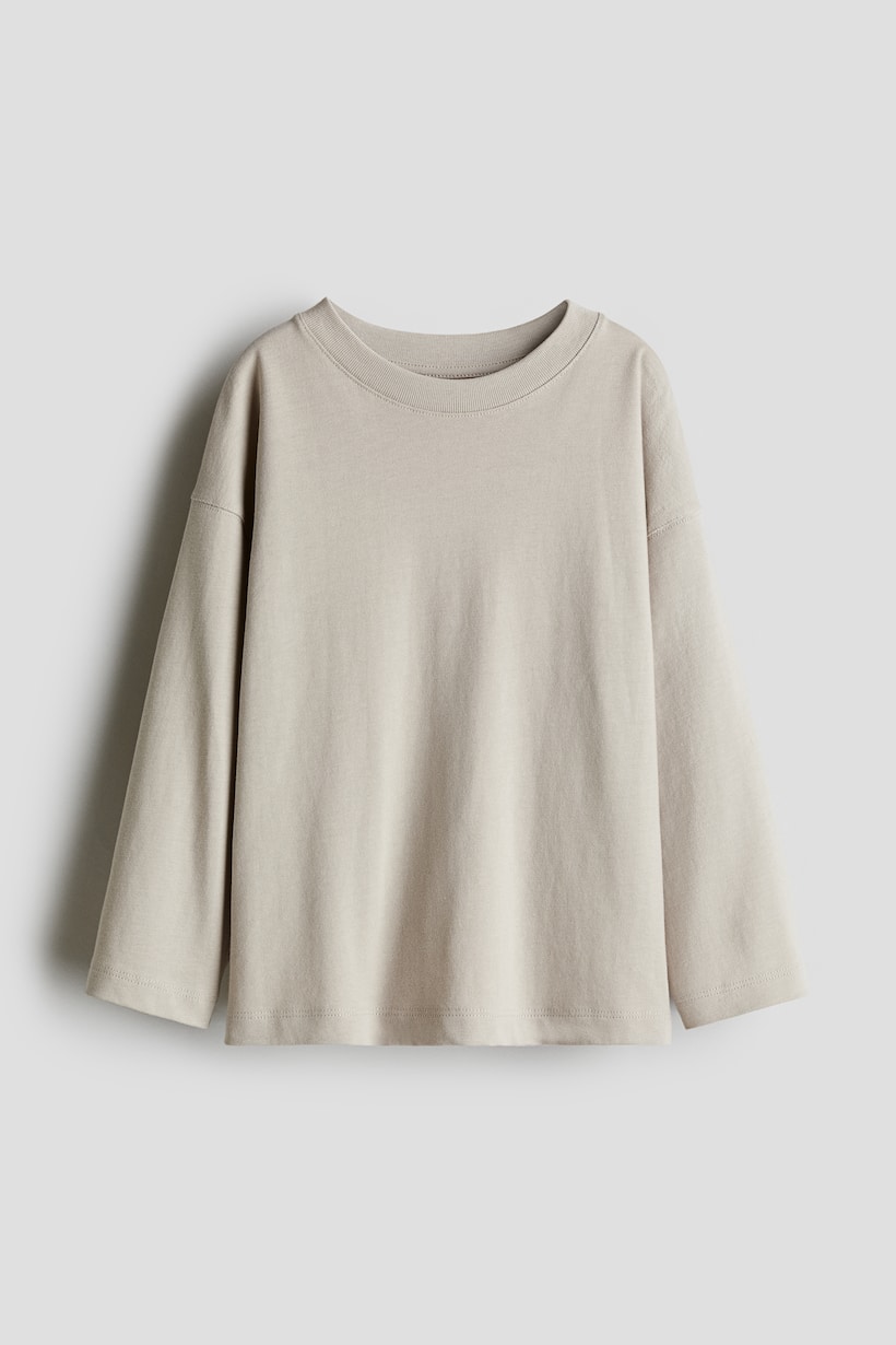 Playera de manga larga - Beige caqui - Kids | H&M MX