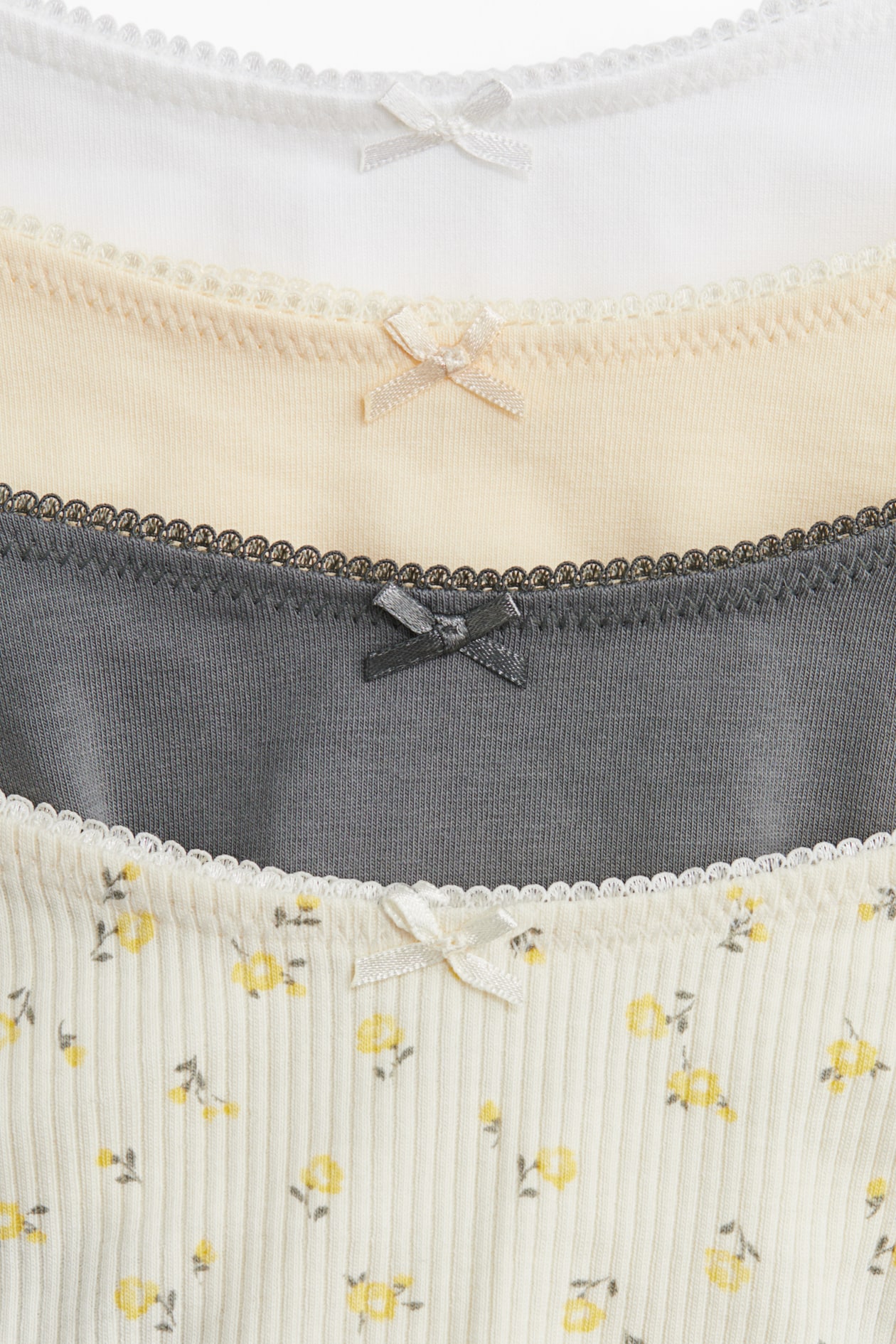 5-pack Cotton G-strings - Cream/Floral - Ladies | H&M AU