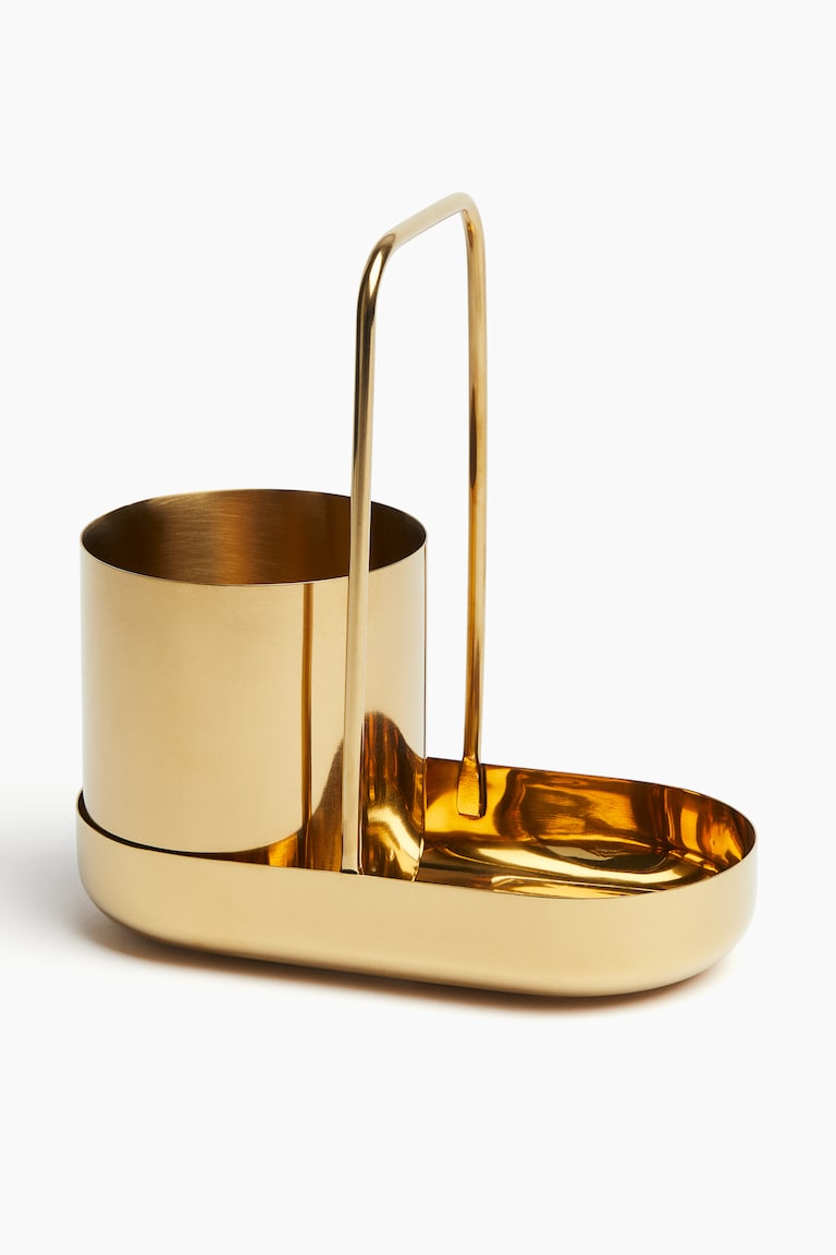 Metal sink caddy - Gold-coloured - Home All | H&M GB