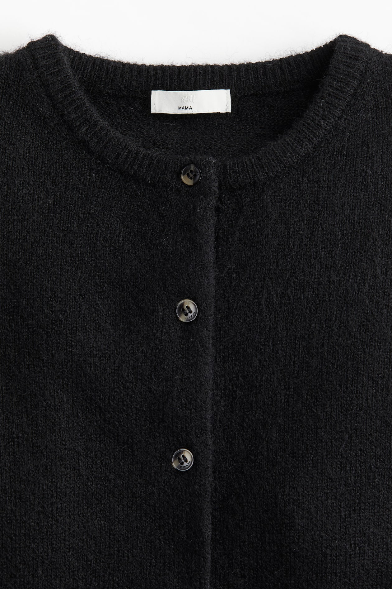 MAMA Fine Knit Cardigan - Black - Ladies | H&M AU