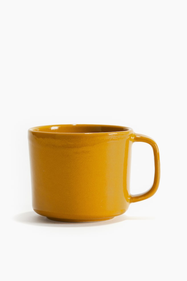 Reactive-glaze stoneware mug - Yellow - Home All | H&M GB