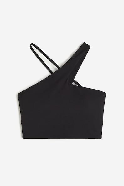 Light Support Sports Bra in SoftMove™ - Black - Ladies | H&M US