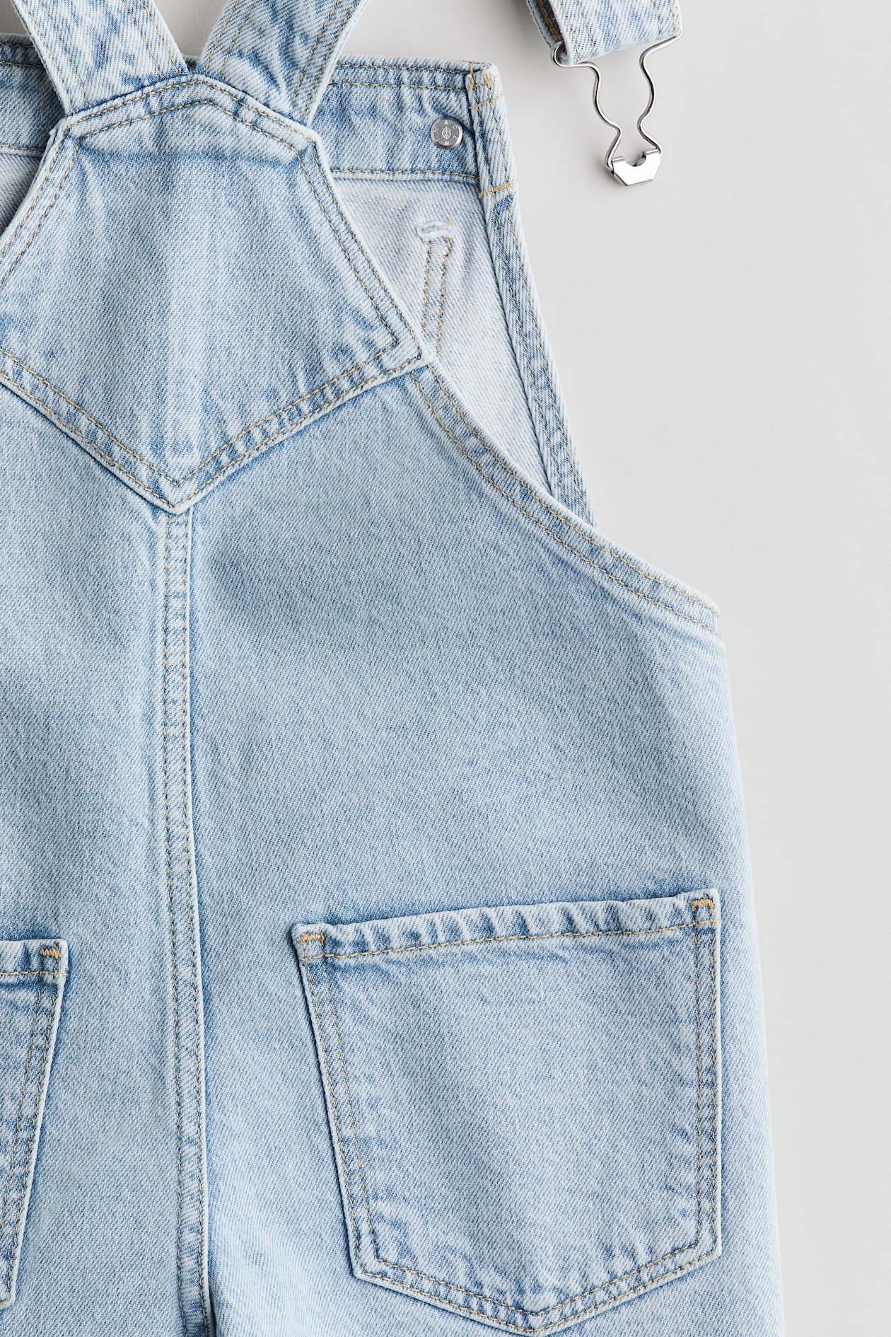 Light denim blue Denim dungarees for kids | H&M GB