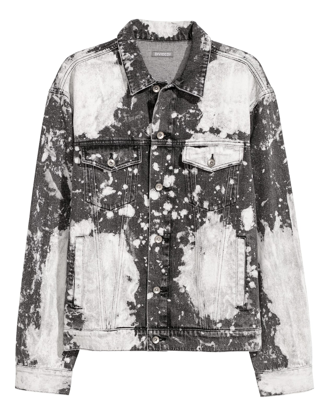 Bleached Denim Jacket - Black/bleached - Men | H&M CA