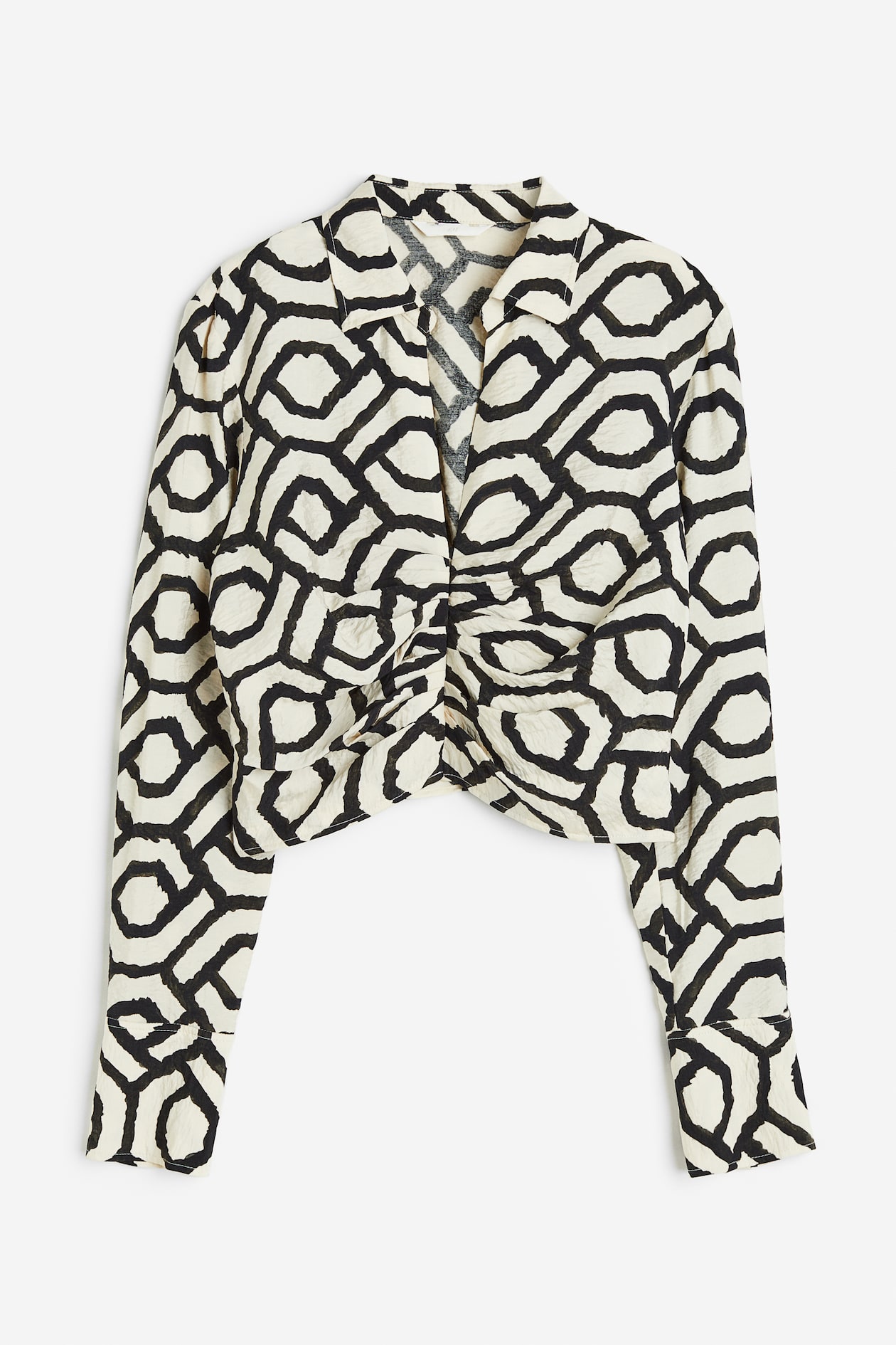 Women's Cream/Patterned Collared blouse | H&M GB