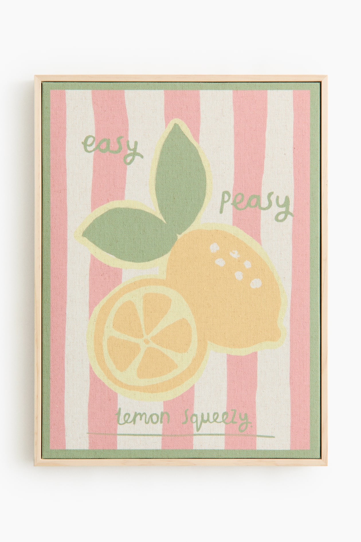 אומנות לקיר עם הדפס חיות - ורוד/Easy Peasy Lemon Squeezy - Home All | H ...