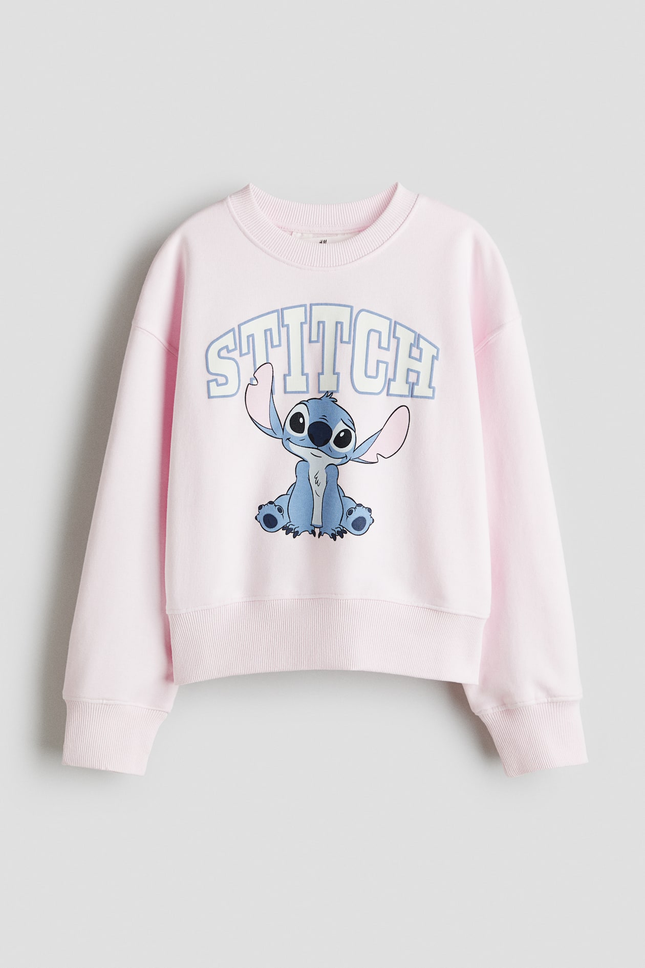 Oversized Printed Sweatshirt - Light pink/Lilo & Stitch - Kids | H&M US