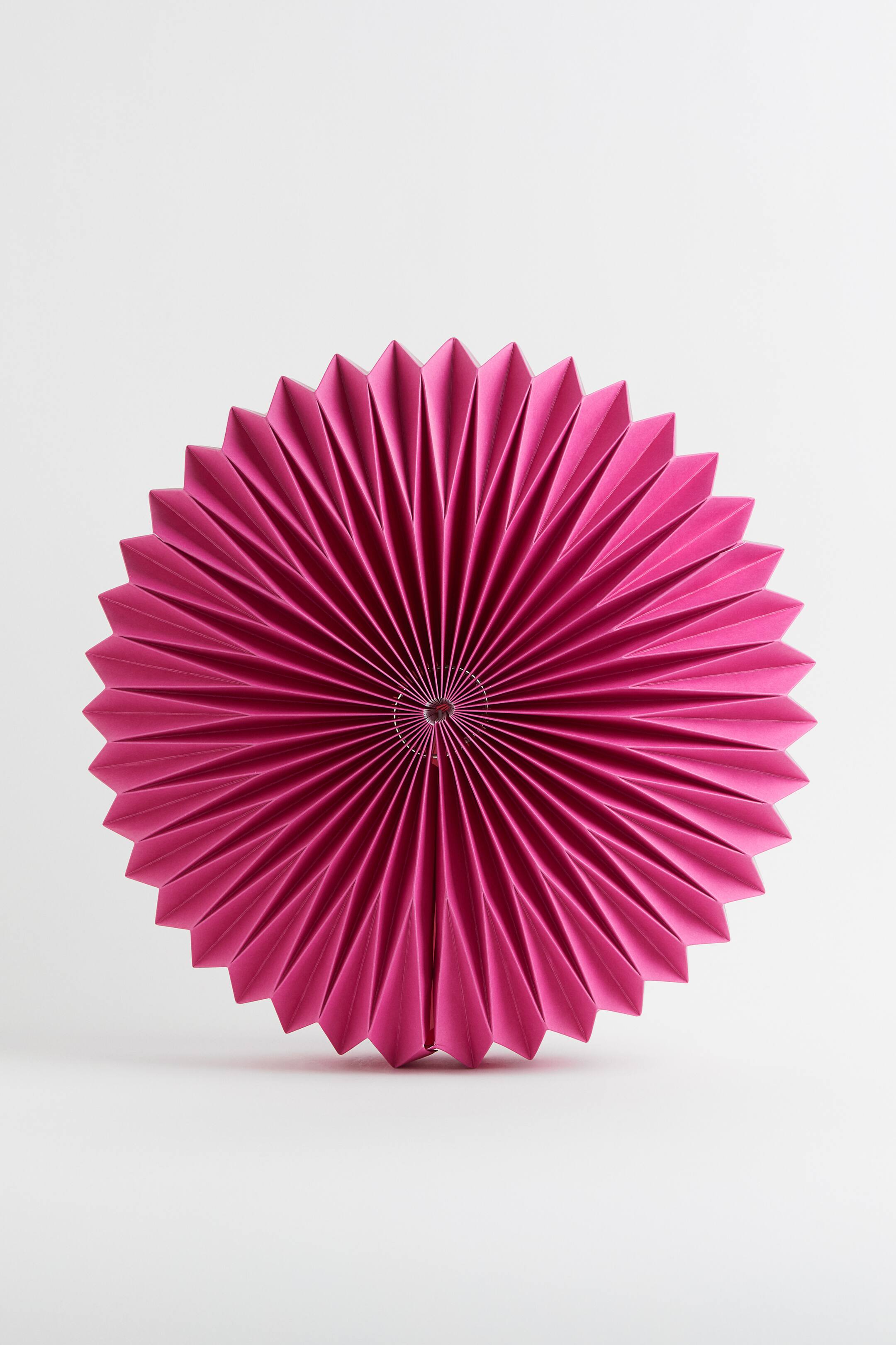 Abajur mare de hârtie - Roz-aprins - HOME | H&M RO