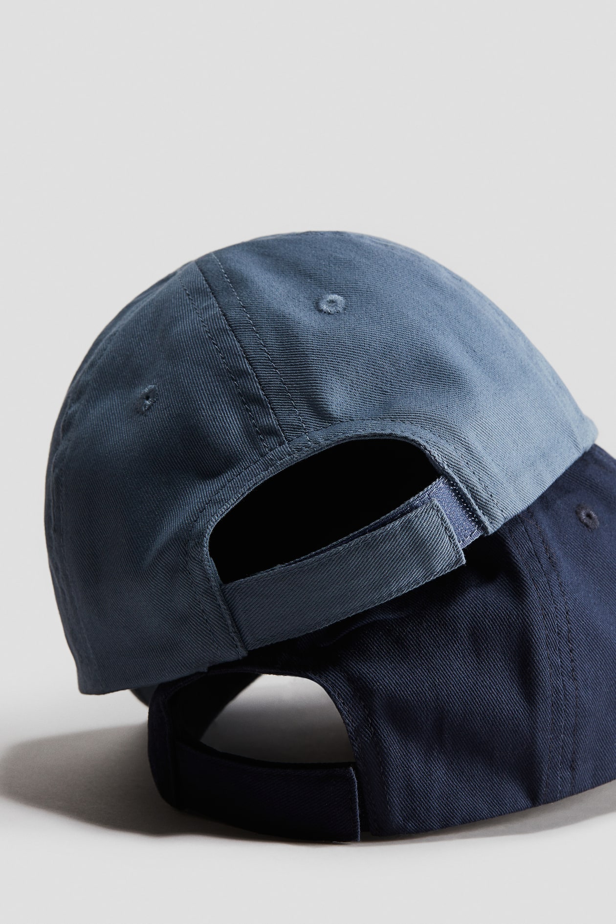 2-Pack Cotton Twill Caps - Navy blue/dusty blue - Kids | H&M US