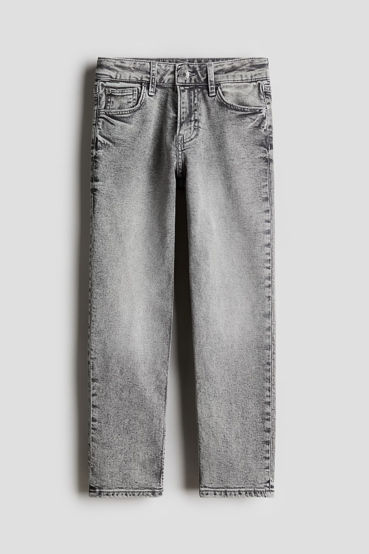 Relaxed Tapered Fit Jeans - Washed out grey - Kids | H&M GB