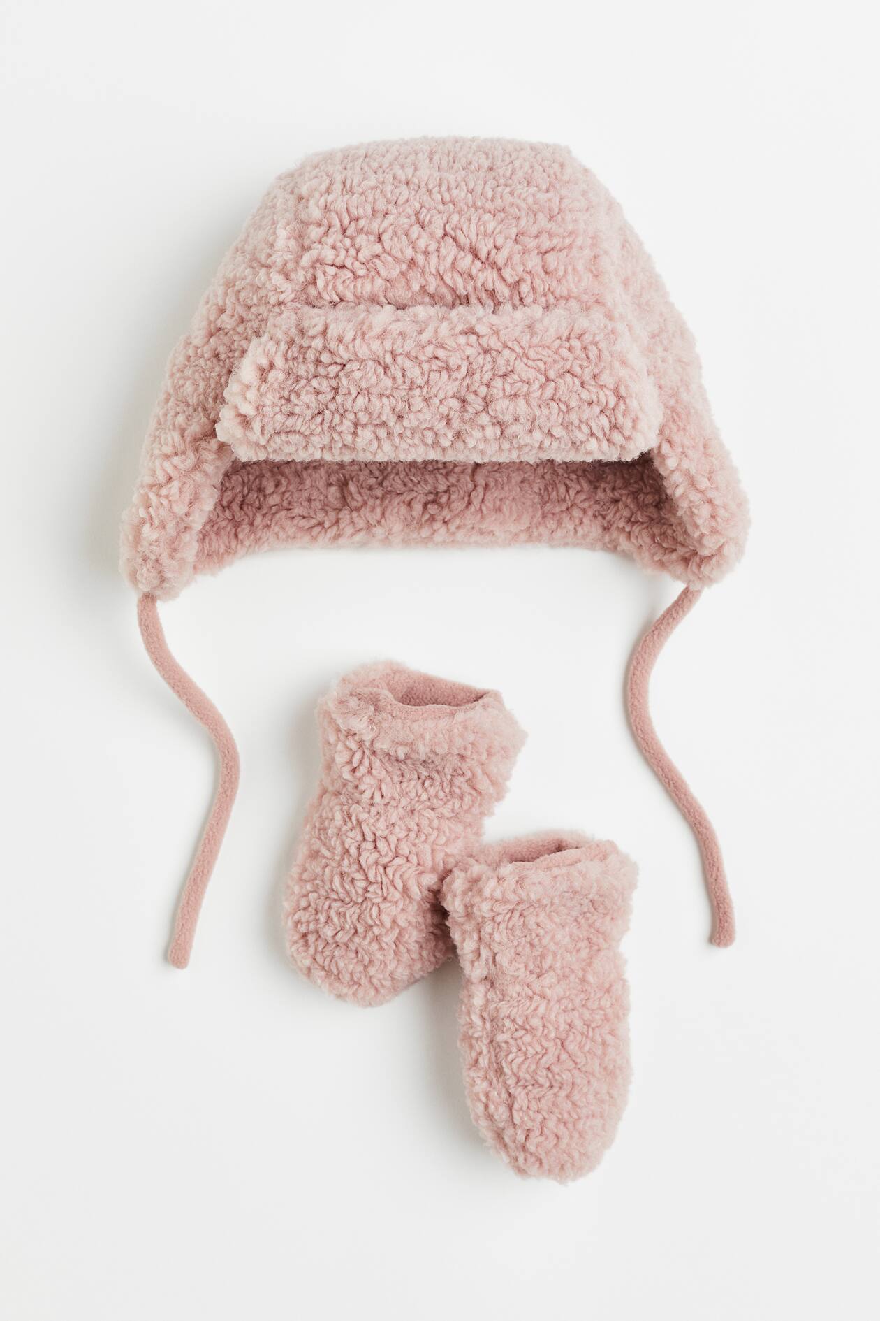 2-piece teddy set - Pink - Kids | H&M MY