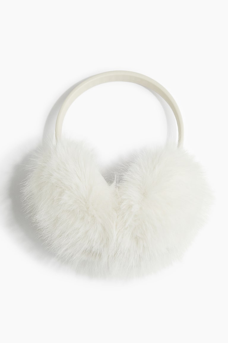 Women's White Fluffy earmuffs | H&M GB