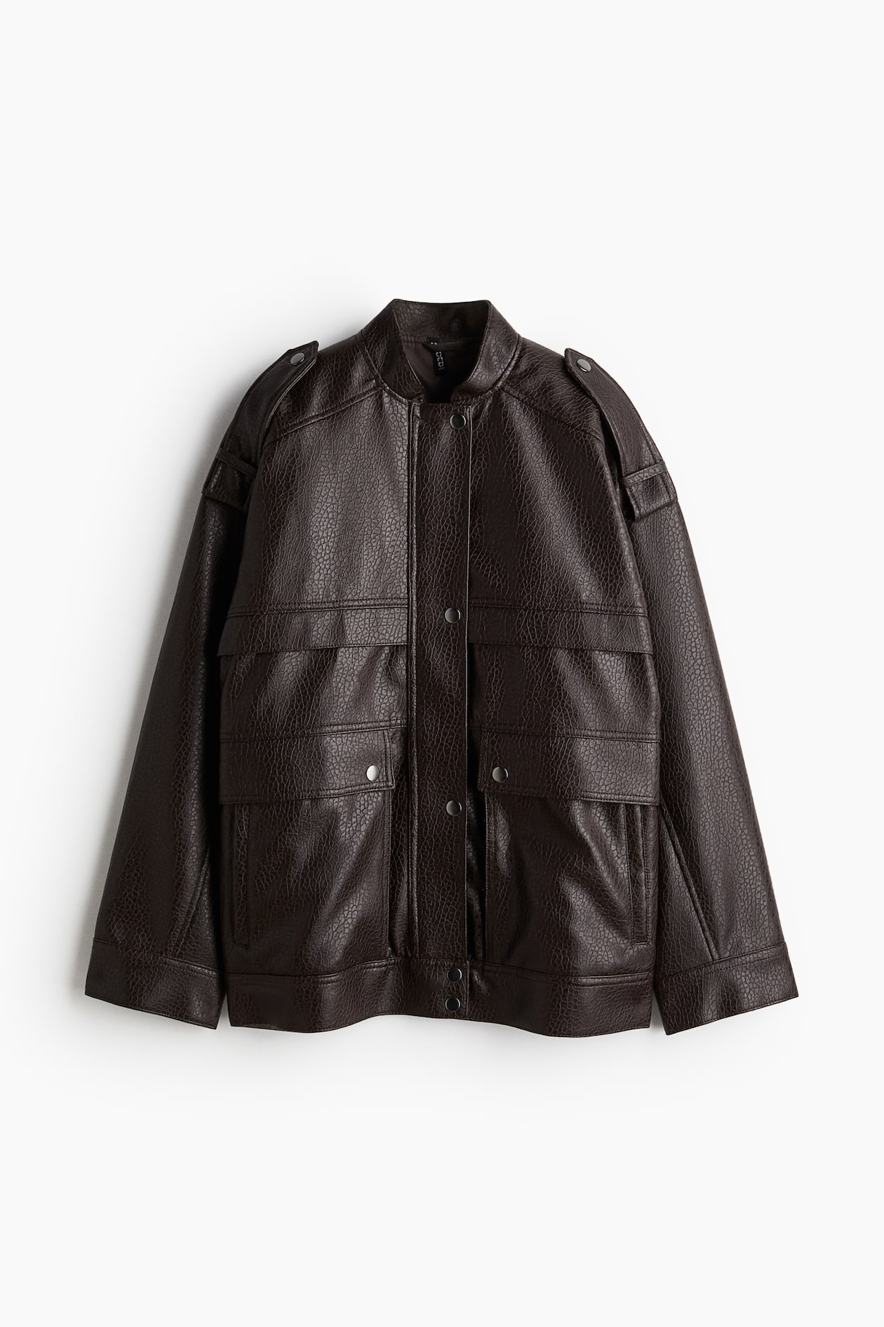 Women's Dark brown Coated jacket | H&M IN