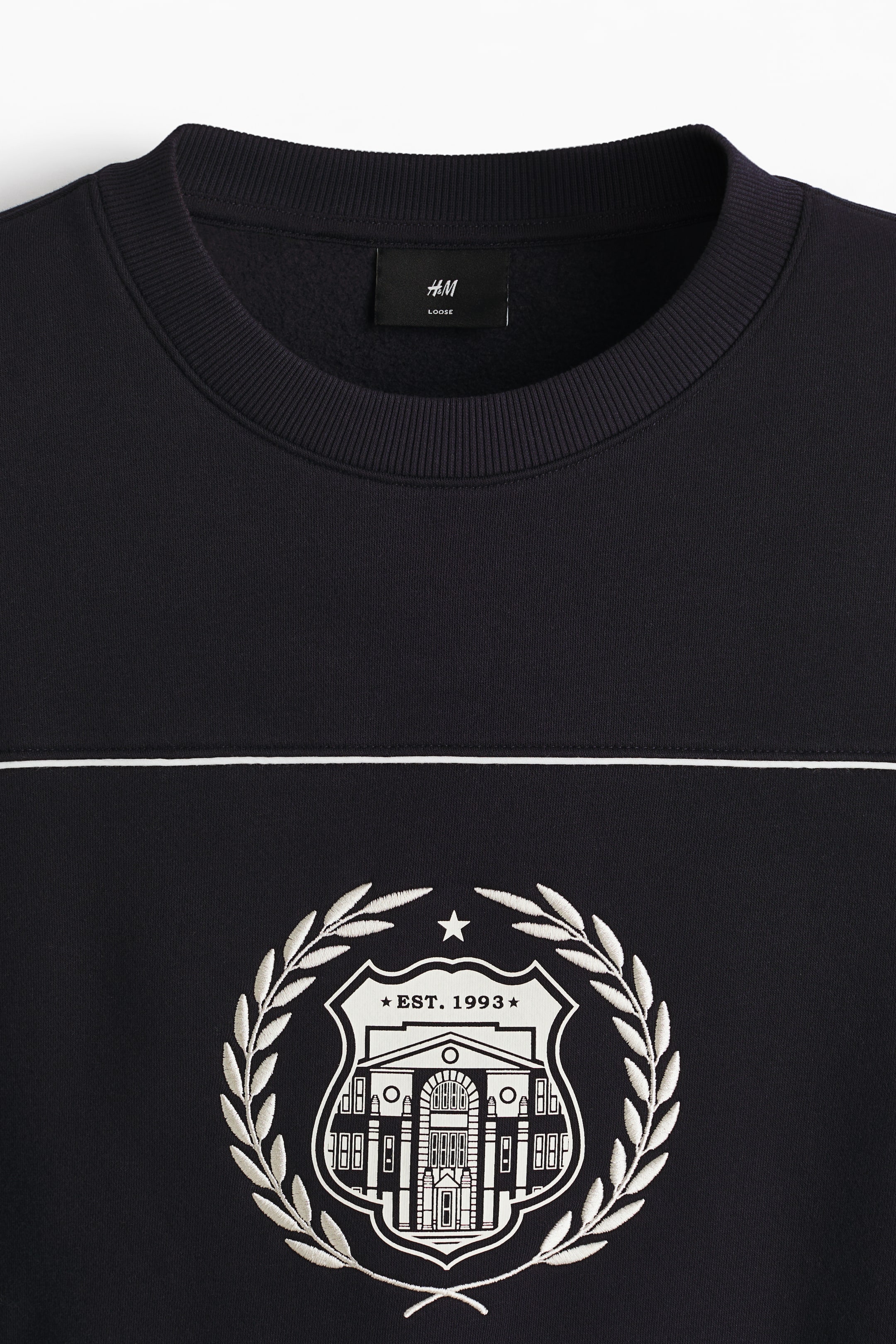 Sweatshirt Loose Fit - Mørkeblå - HERRE | H&M DK