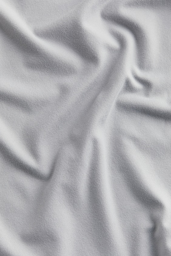 Fitted T-shirt - Light gray - Ladies | H&M US