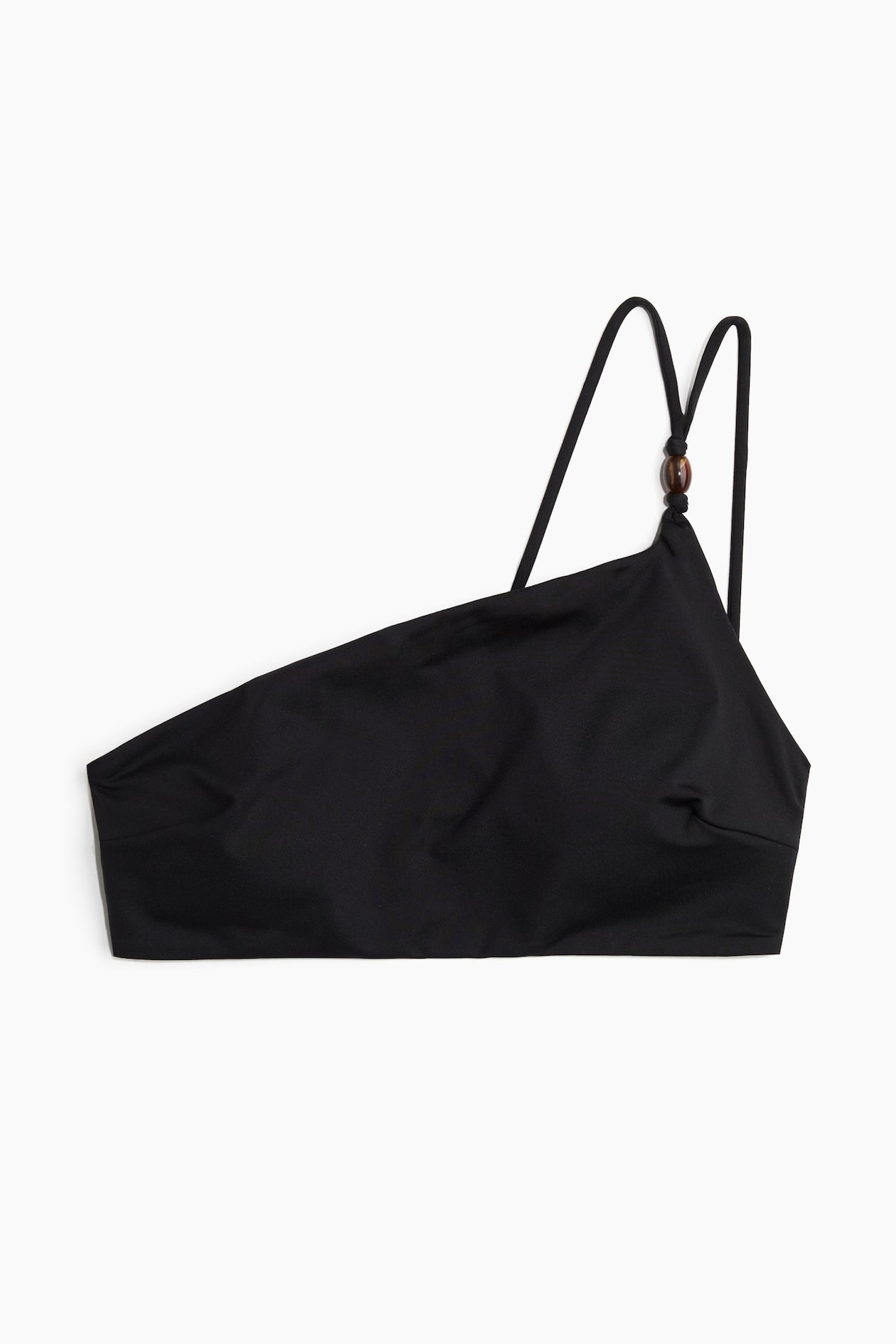Padded one-shoulder bikinitop - Zwart - DAMES | H&M NL