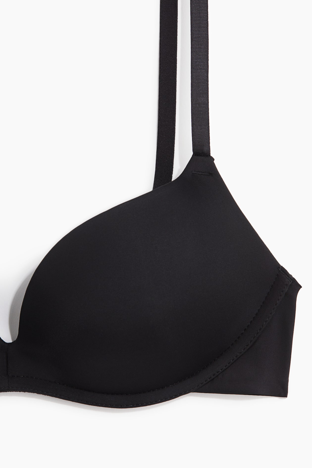 Women's Black Soft-Cup Microfiber Push-Up Bra | H&M US