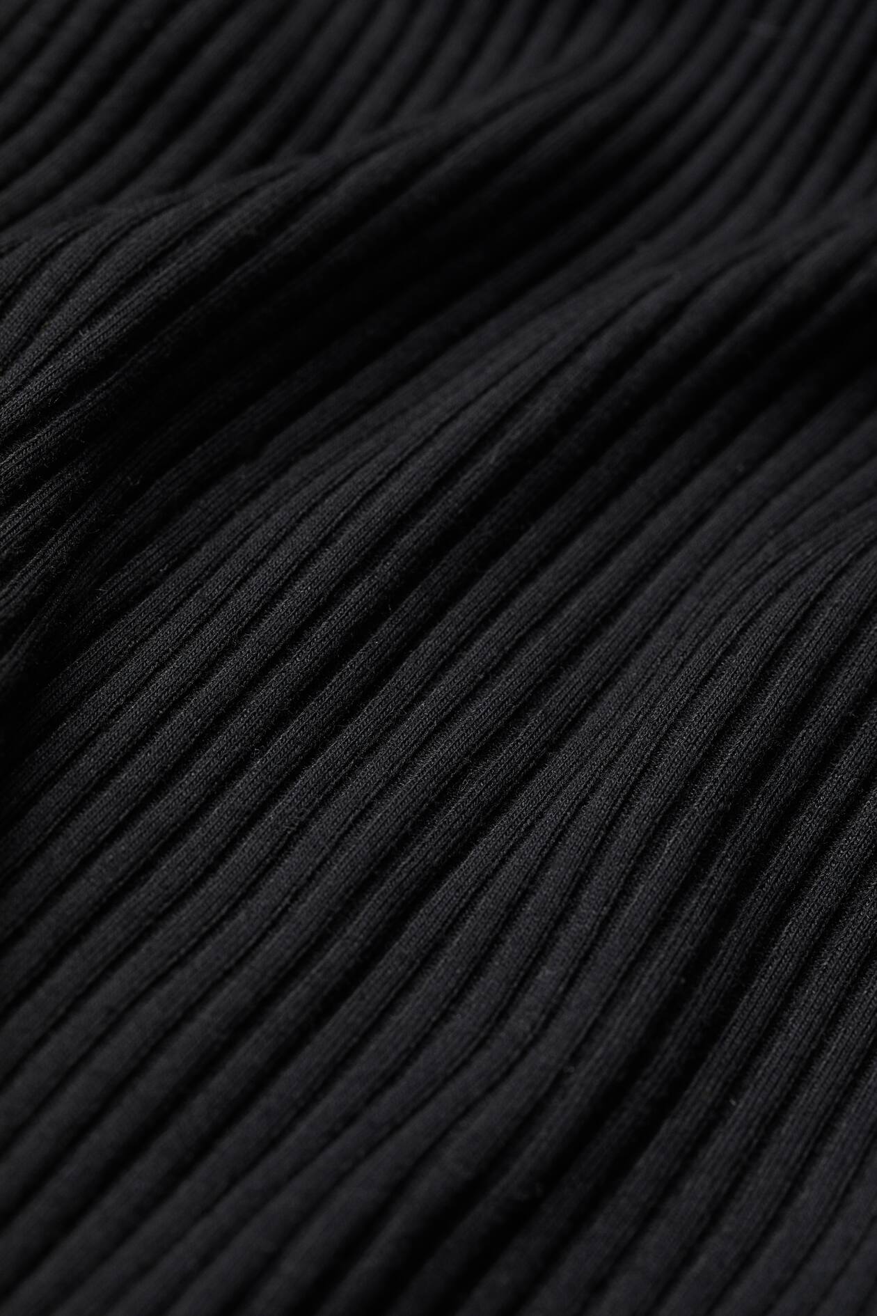 Ribbed dress - Black - Ladies | H&M GB
