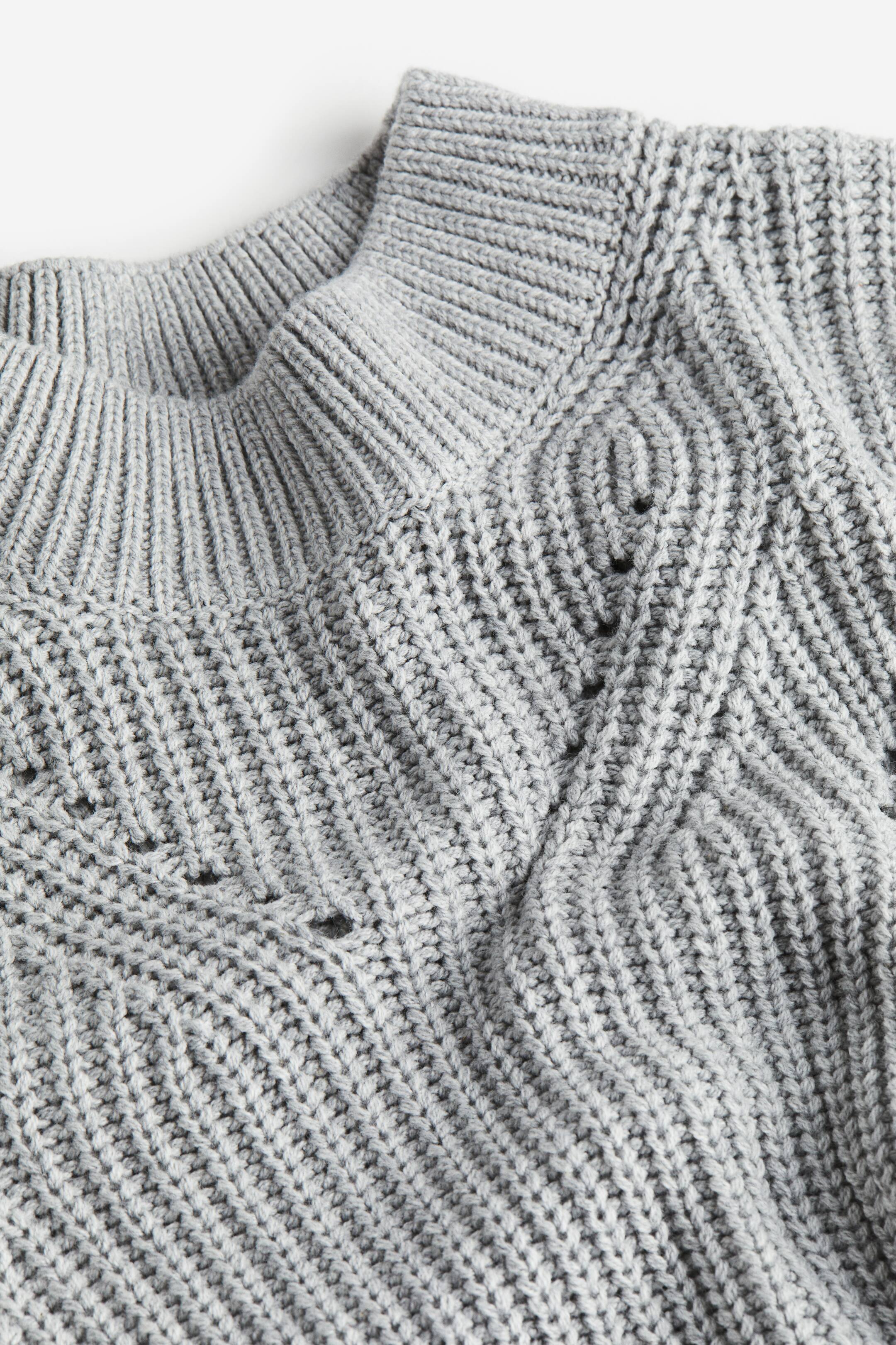 Cotton-blend Sweater - Light gray - Kids | H&M CA