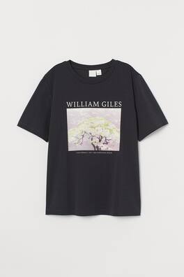 Printed T-shirt - Black/William Giles - Ladies | H&M US