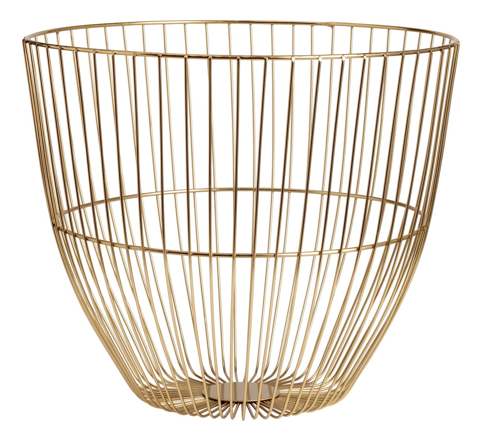 Large metal wire basket - Gold-coloured - Home All | H&M GB