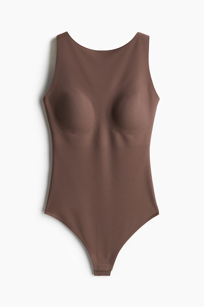 Body thong Light Shape en microfibra - Café oscuro - Ladies | H&M MX