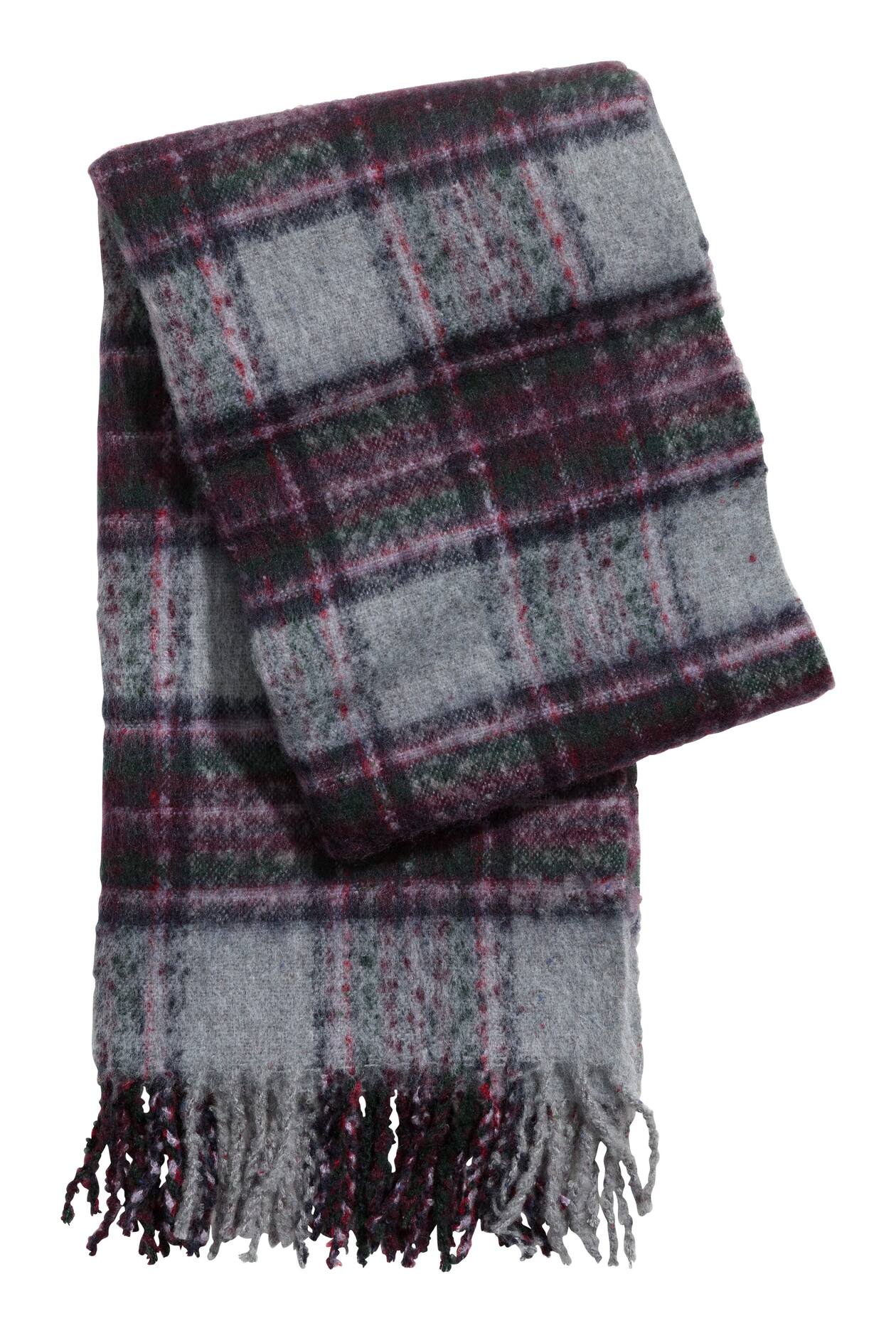 Woven scarf - Grey/Purple - Ladies | H&M GB