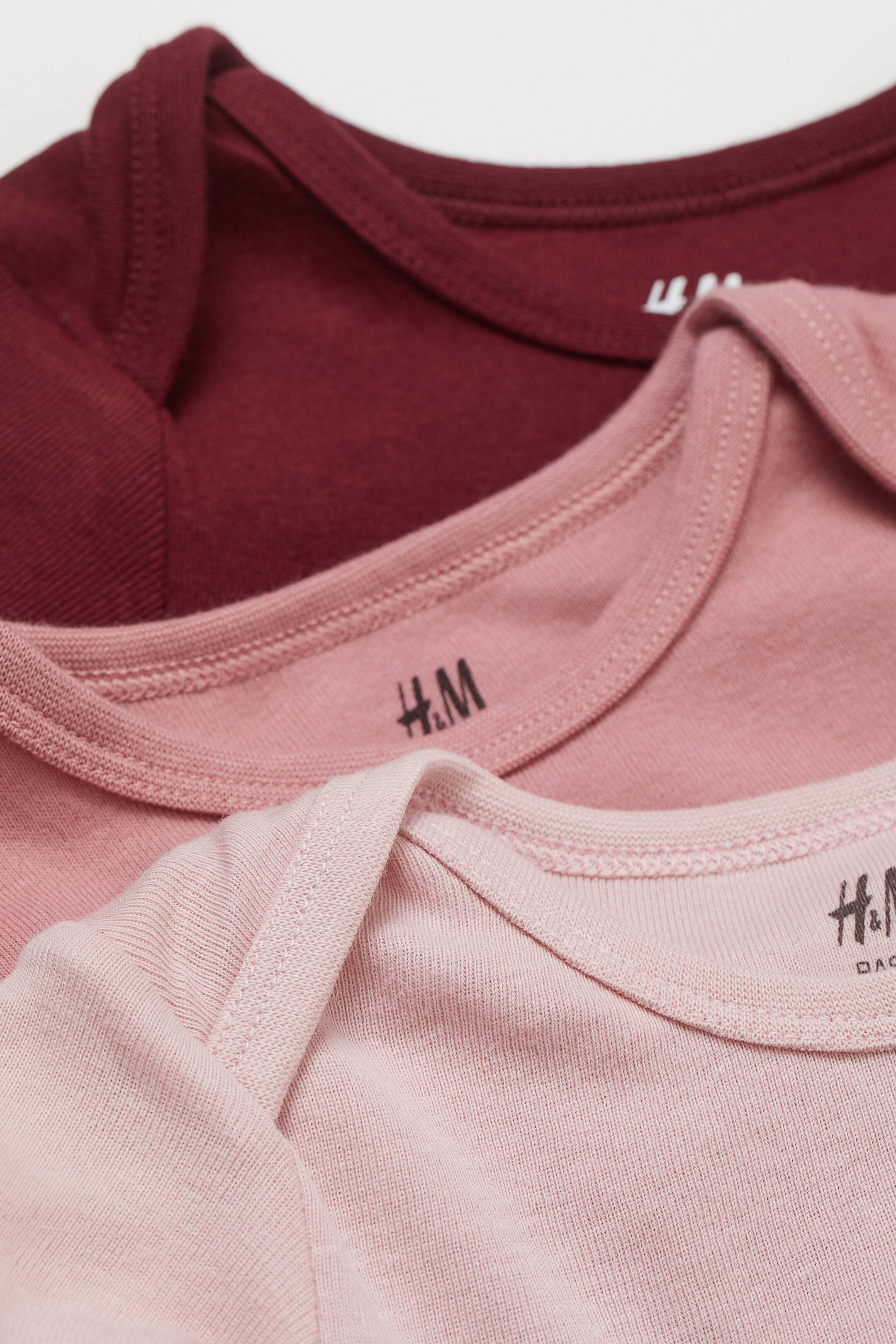 5-pack Jersey Shirts - Dark red/multicolored - Kids | H&M US