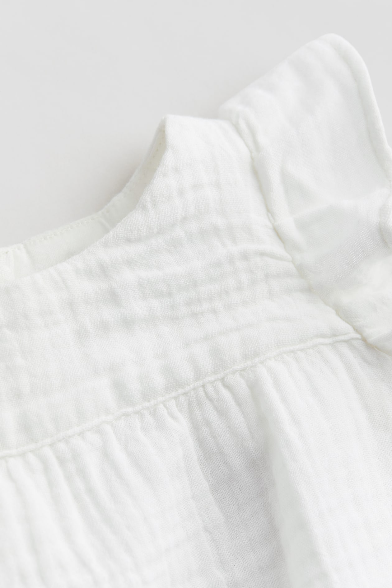 Cotton Muslin Top - White - Kids | H&M US