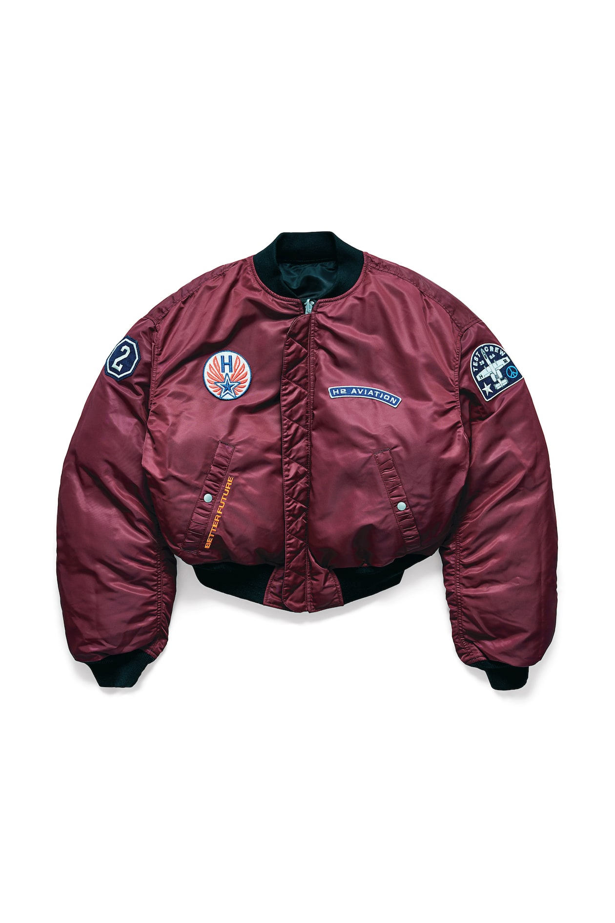 Men’s Black/burgundy Reversible Bomber Jacket | H&M PH