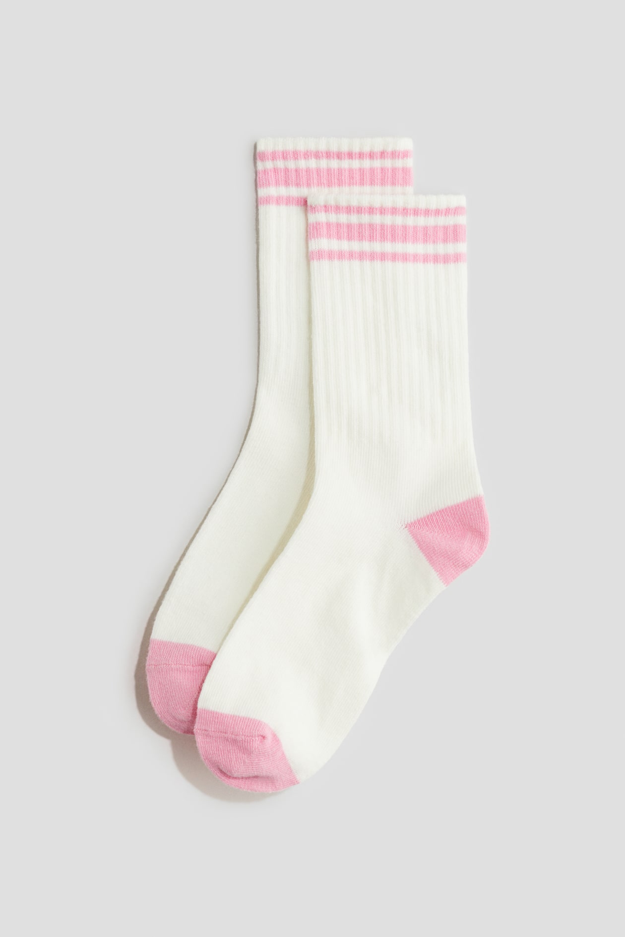 White/pink 5-pack Socks for kids - Crew Socks | H&M CA