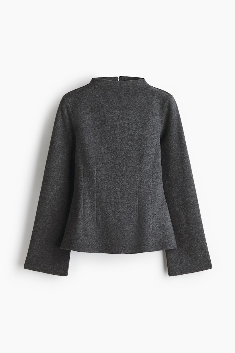 Women's Dark grey Waisted top | H&M IN