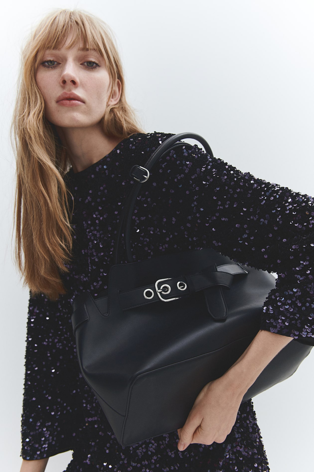 Flitteres A-vonalú ruha - Tengerészkék - NŐI | H&M HU
