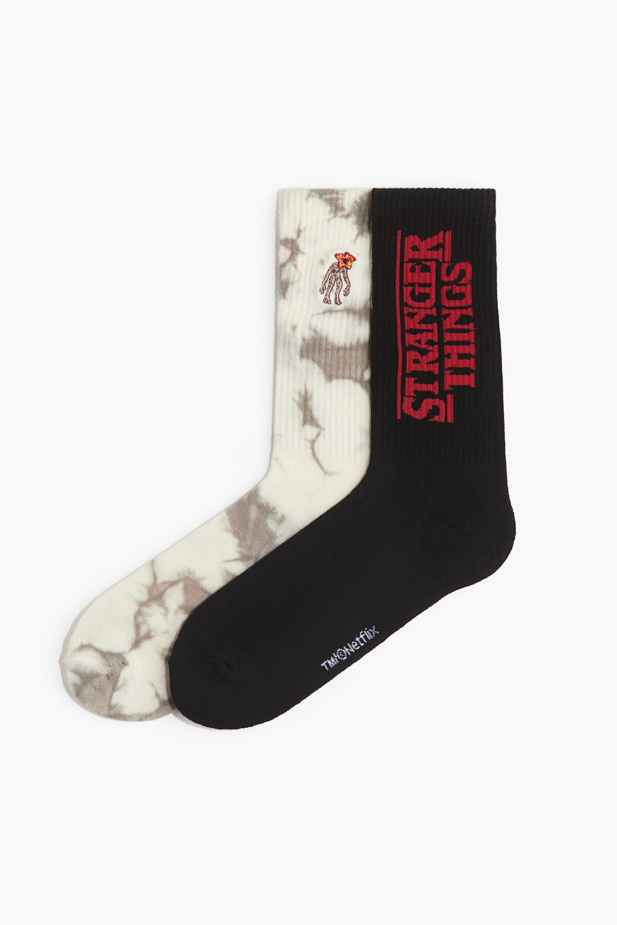 2-pack socks - Black/Stranger Things - Men | H&M GB