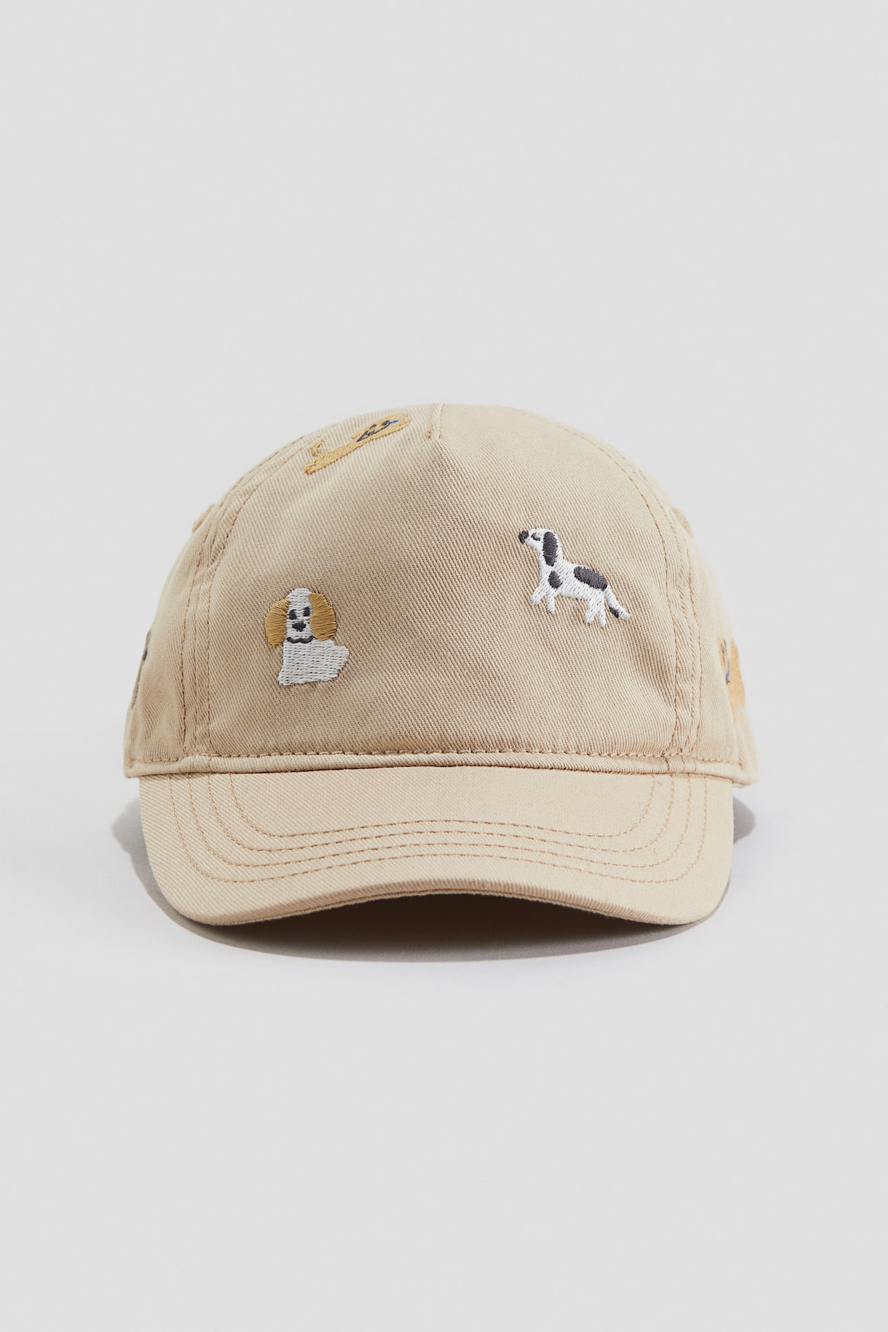 Beige/dogs Cotton Cap for kids | H&M CA