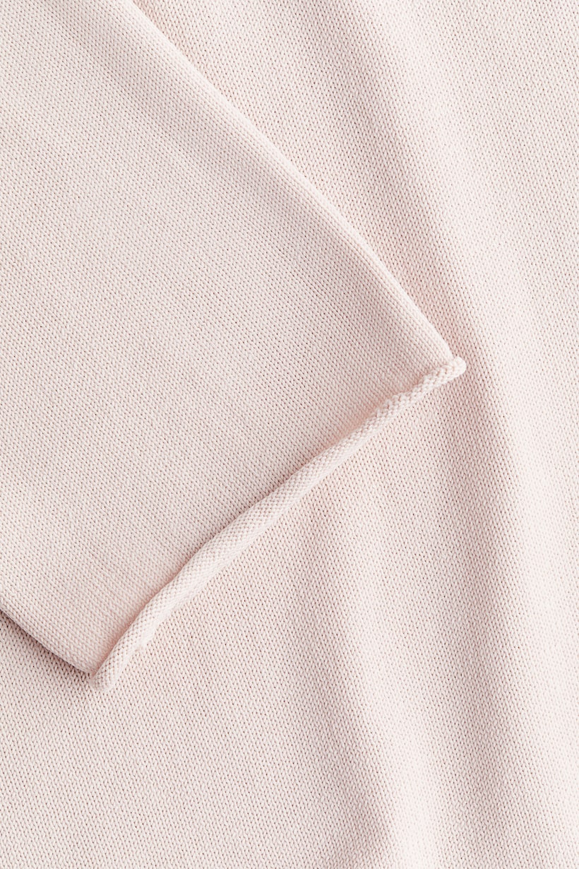 Suéter con bordes enrollados - Rosa palo - Ladies | H&M MX