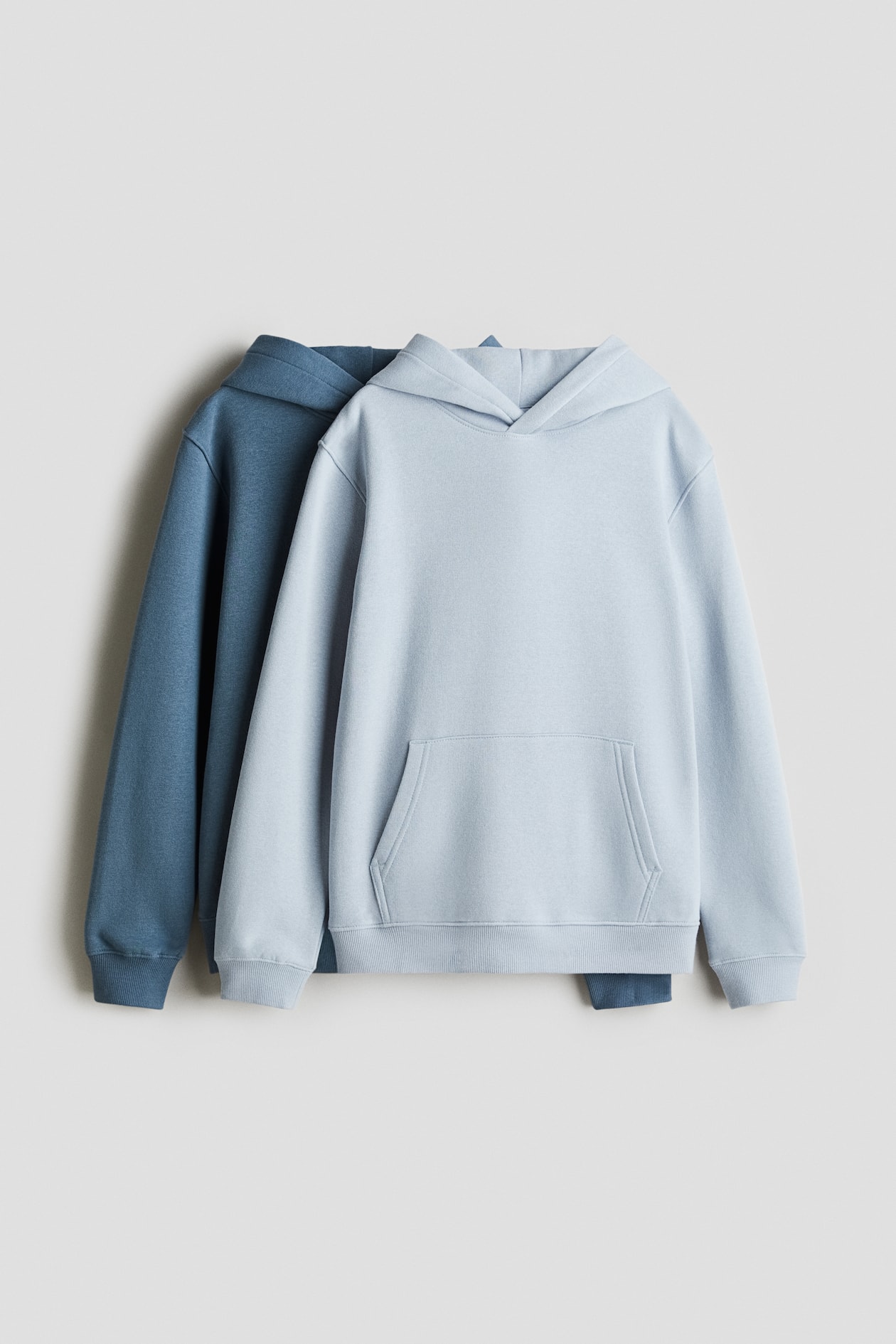 Light blue/dusty blue 2-pack Hoodies for kids | H&M US