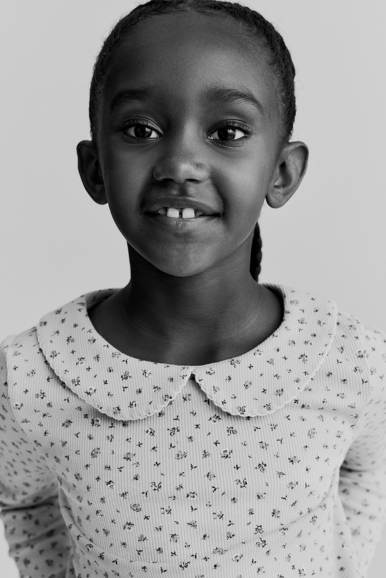 Haut en jersey avec col - Rose/fleuri - Kids | H&M CA