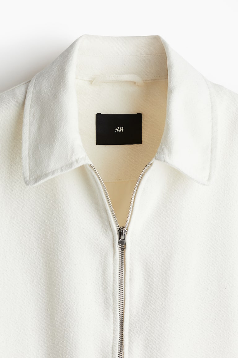 Regular Fit Denim Jacket - White - Men | H&M US