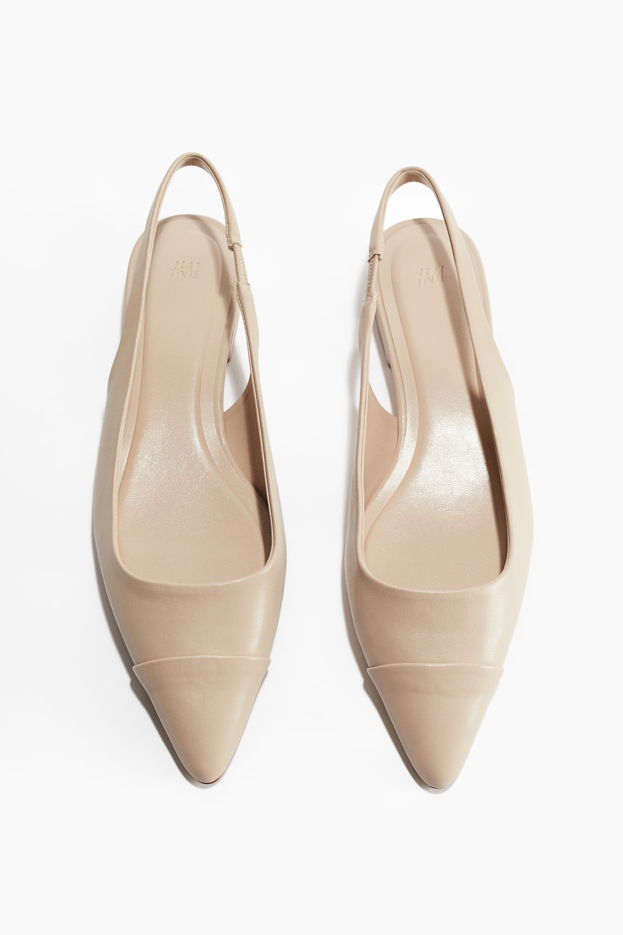Women's Light beige Pointed slingbacks | H&M GB