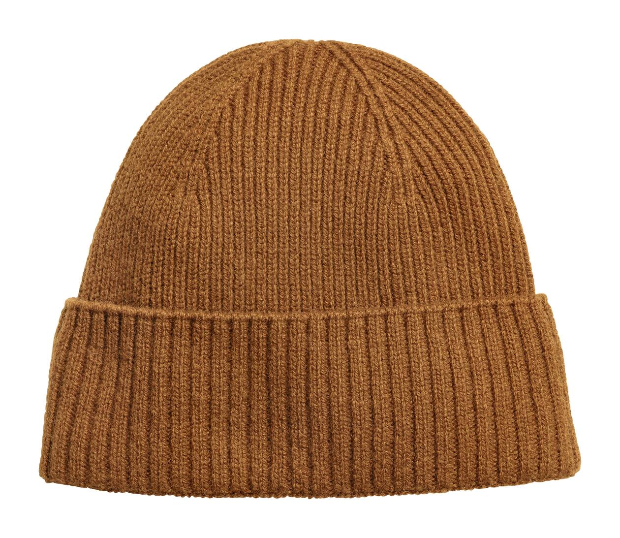Ribgebreide muts van kasjmier - Camel - HEREN | H&M NL