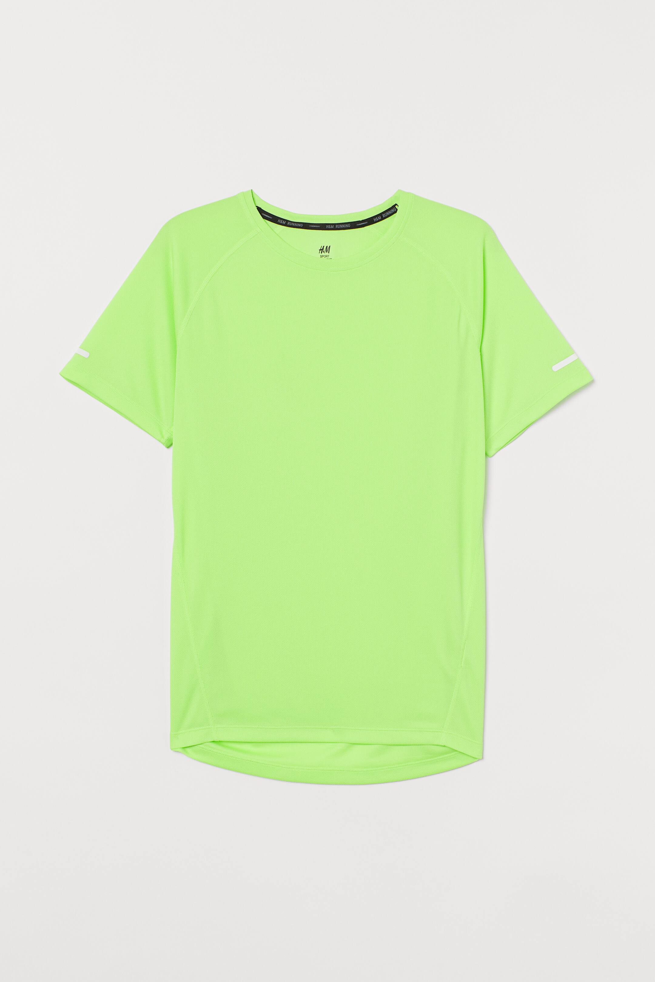 Running top Regular Fit - Neon green - Men | H&M HK