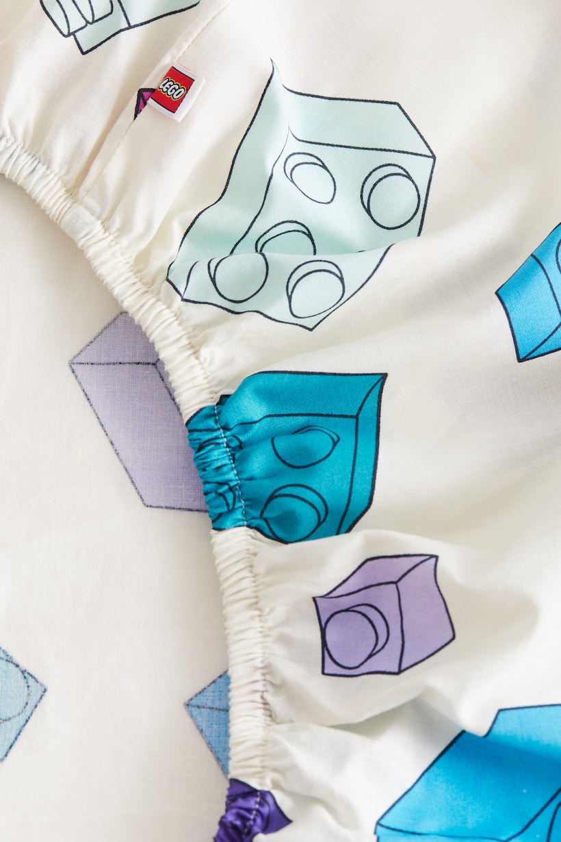 Multicolored/LEGO bricks Patterned Cotton Fitted Sheet at H&M Home | H&M US