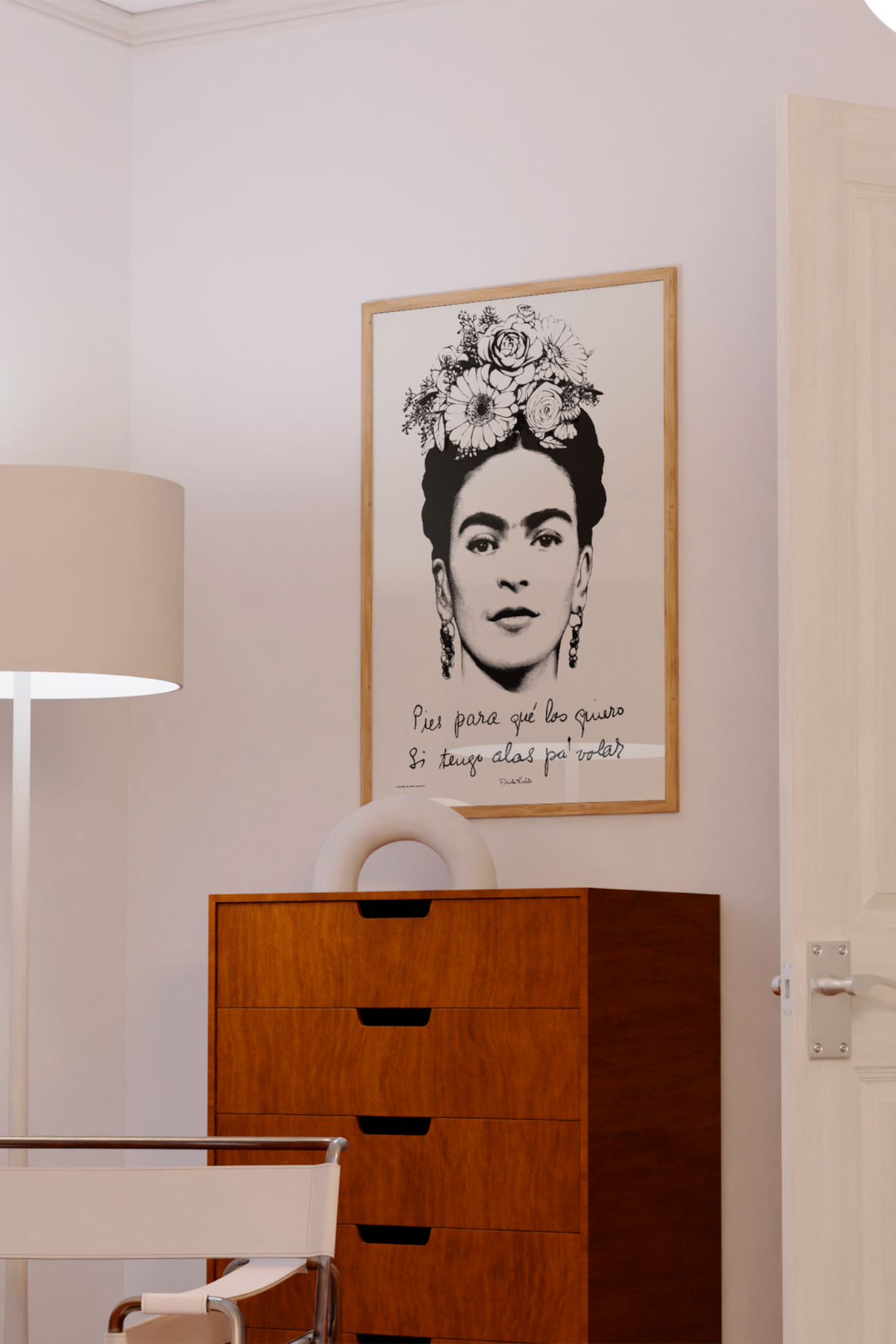 Frida Kahlo - Quote - Sort / Hvid - Poster & Frame - Home All | H&M DK