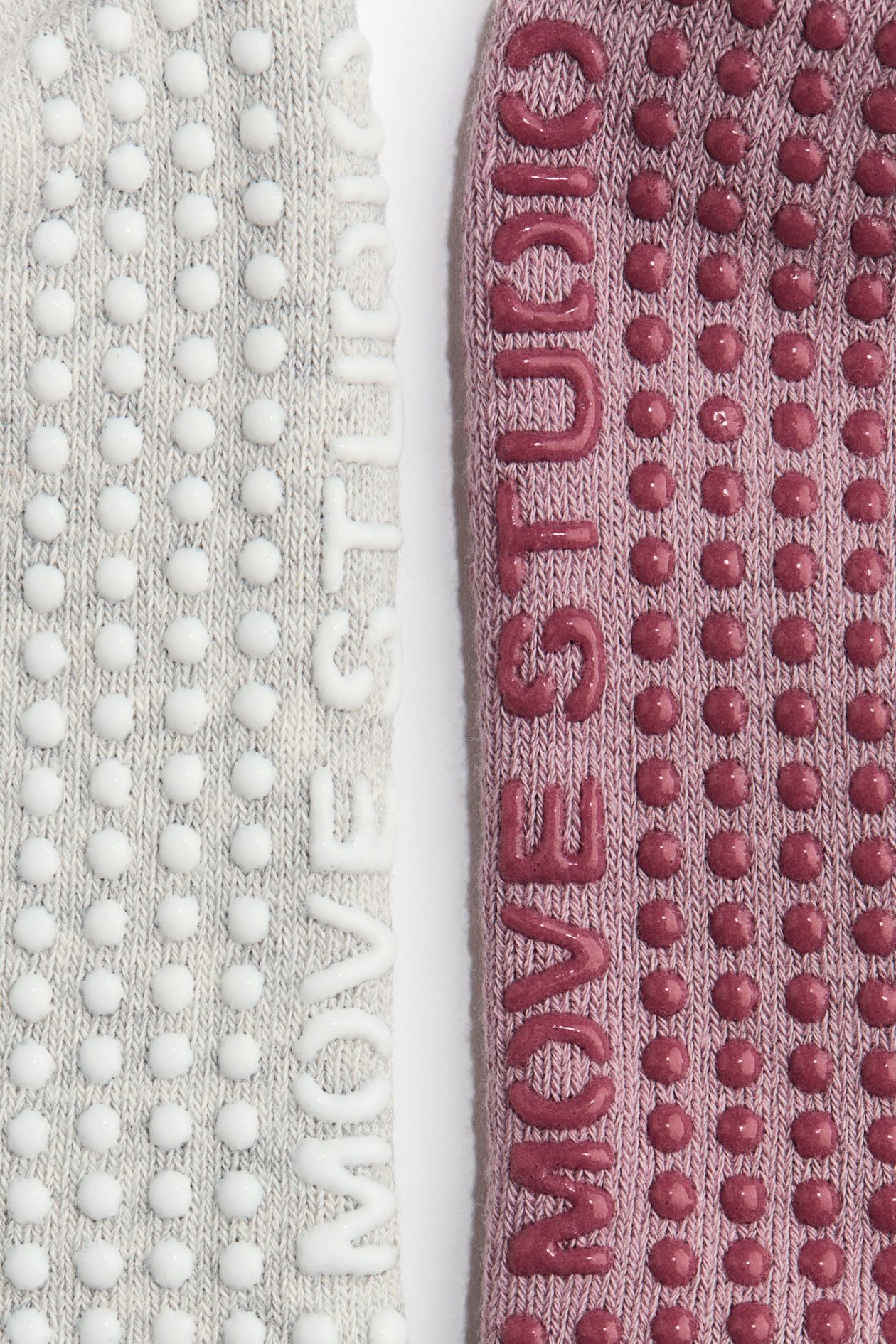 2-pack anti-slip yoga socks - Antique rose/Light grey - Ladies | H&M IN